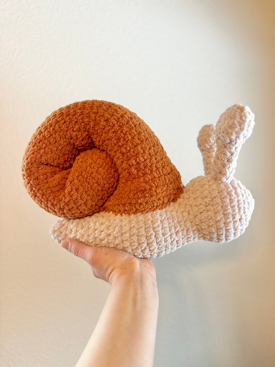 READY TO SHIP Large Snail Plushie Snail Snuggler Woodland Baby Toy ...