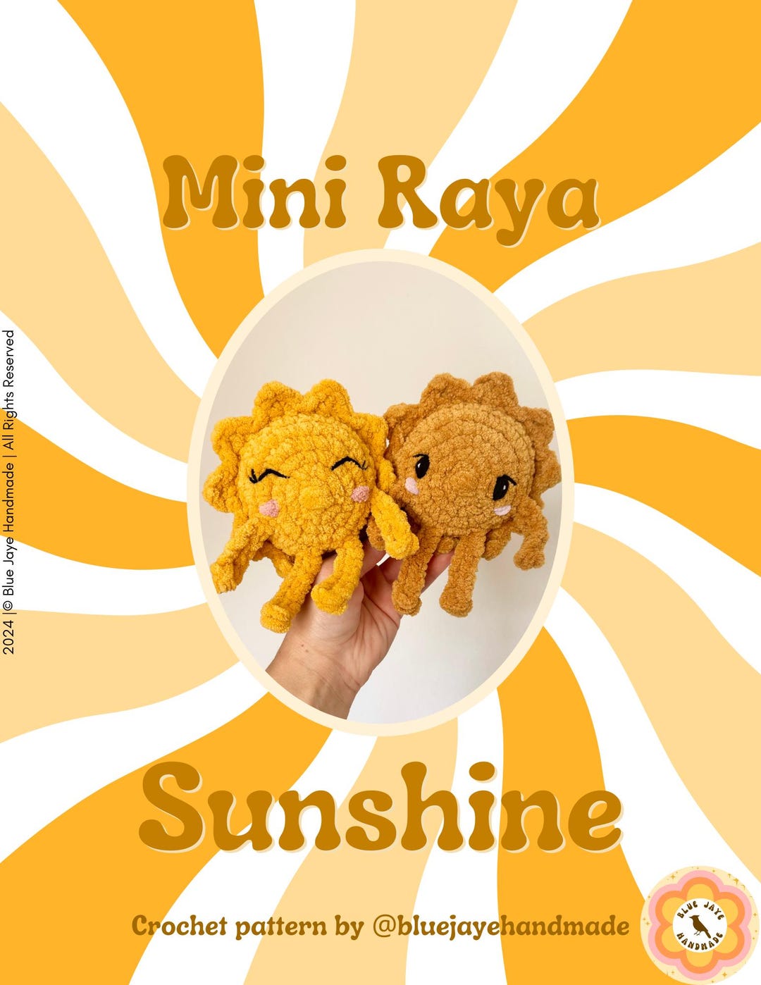Mini Raya Sunshine Crochet Pattern | Amigurumi Sun Pattern - Etsy