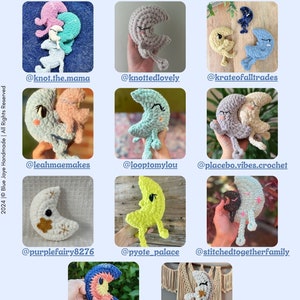 Mini Luna Moon Crochet Pattern | Amigurumi Moon Pattern - Etsy