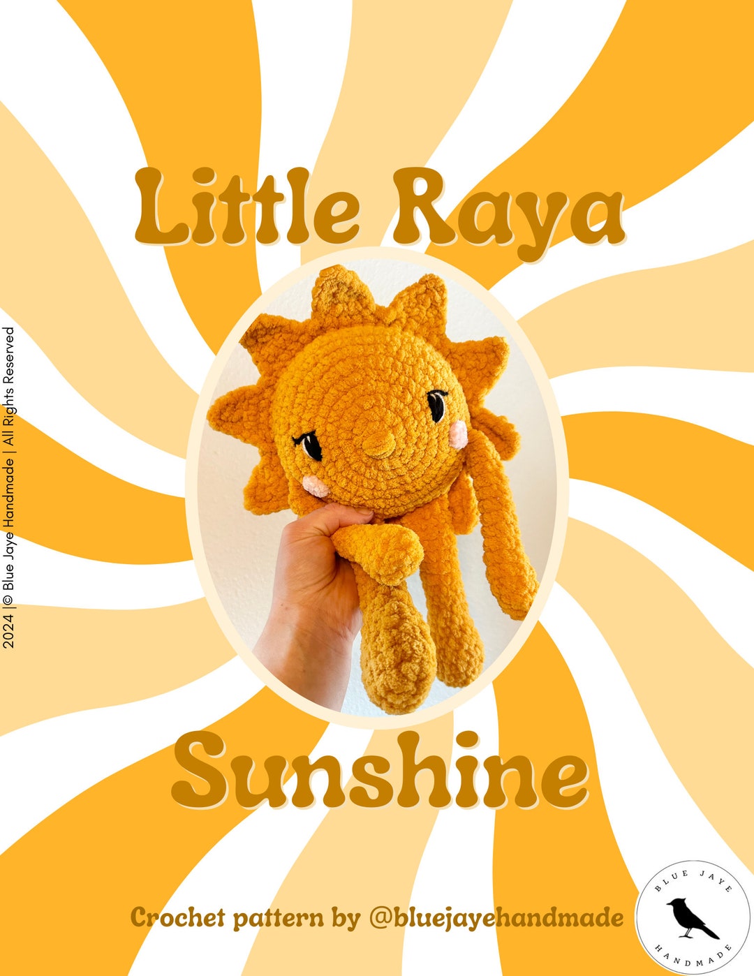 Little Raya Sunshine Crochet Pattern | Amigurumi Sun Pattern - Etsy