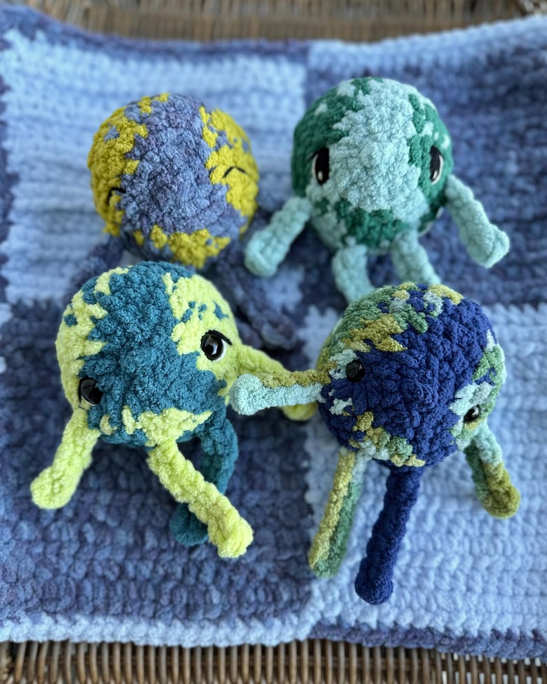Mini Eartha Crochet Pattern | the Earth Friend | Whimsical Amigurumi ...
