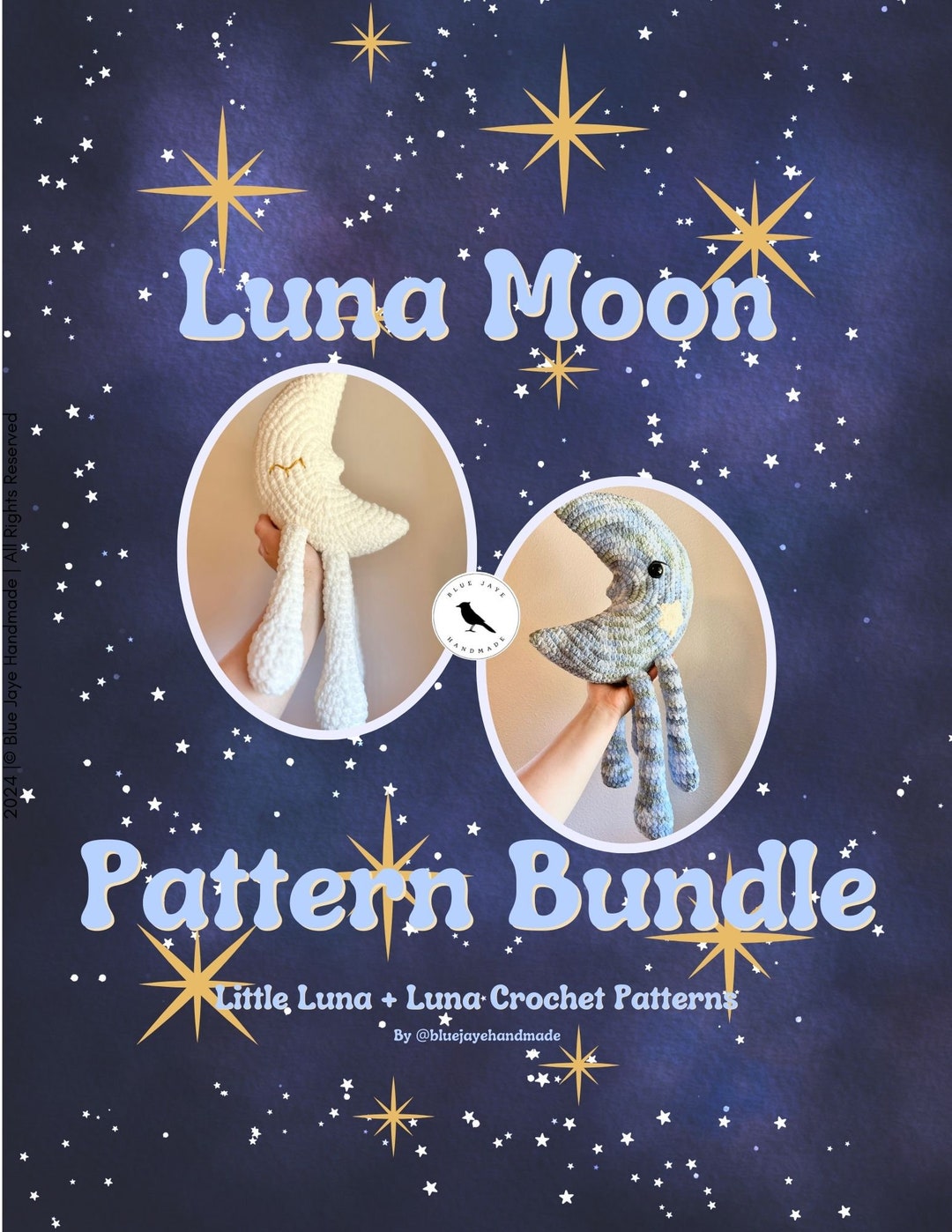 Luna Moon Crochet Pattern Bundle (luna + Little Luna Included ...