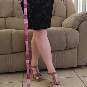 Pink Bling Walking Cane. Three Shades of Pink. Adjustable, Sparkling ...
