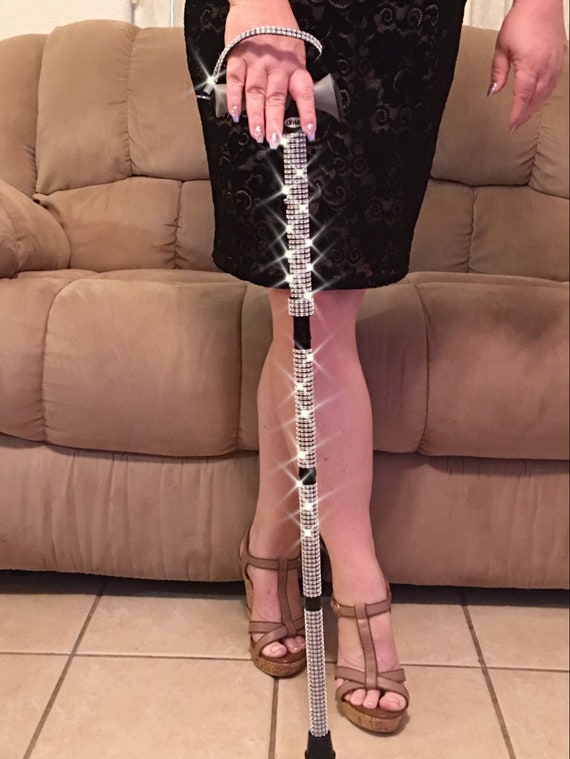 Silver Rhinestone Bling Walking Cane Folding for Multiple - Etsy