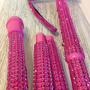 Pink Rhinestone Bling Walking Cane Sparkling Glamorous - Etsy UK