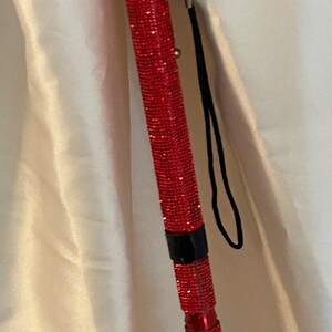 Elegant Red Rhinestone Walking Cane. Disability Gift, Folding ...