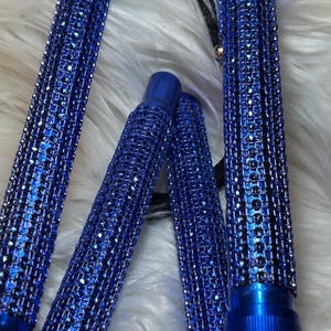 Royal Blue Bling Folding Cane, Elegant Walking Stick, Adjustable - Etsy