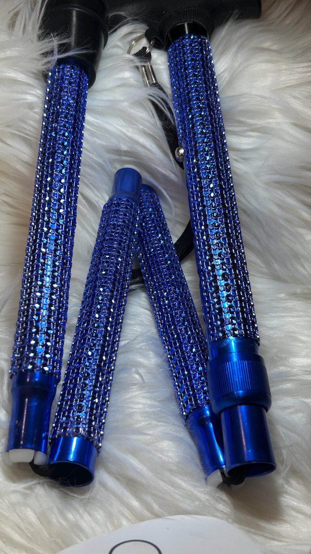 Royal Blue Bling Folding Cane, Elegant Walking Stick, Adjustable - Etsy