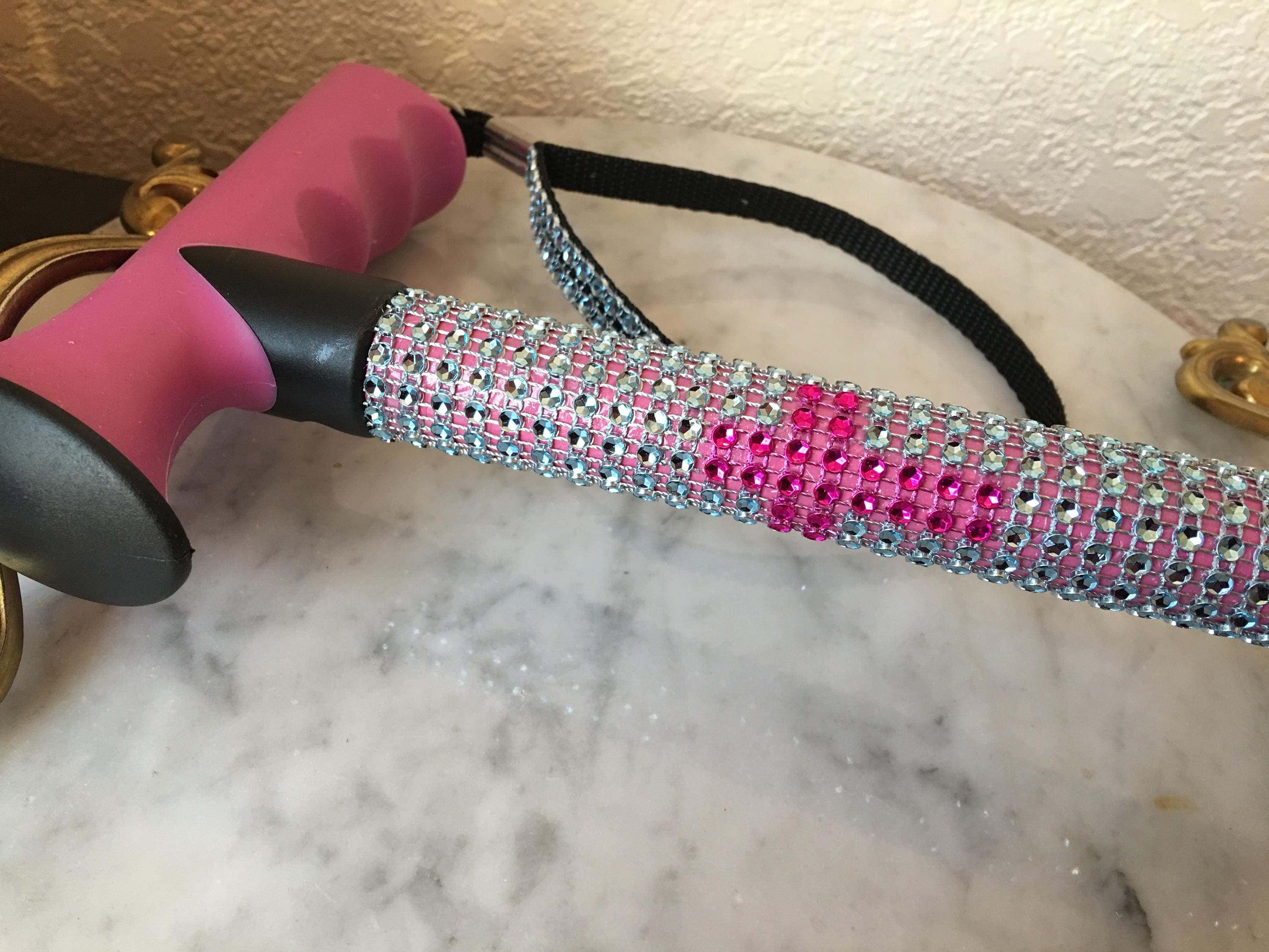 Pink Rhinestone Bling Religious Cross Walking Cane Sparkly - Etsy