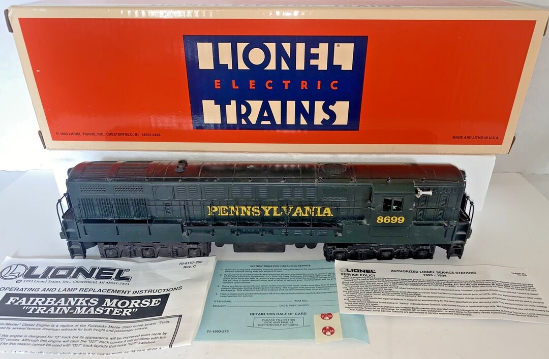 LIONEL PRR FAIRBANKES Morse Train Master 6-18307 Diesel O Gauge Ob - Etsy