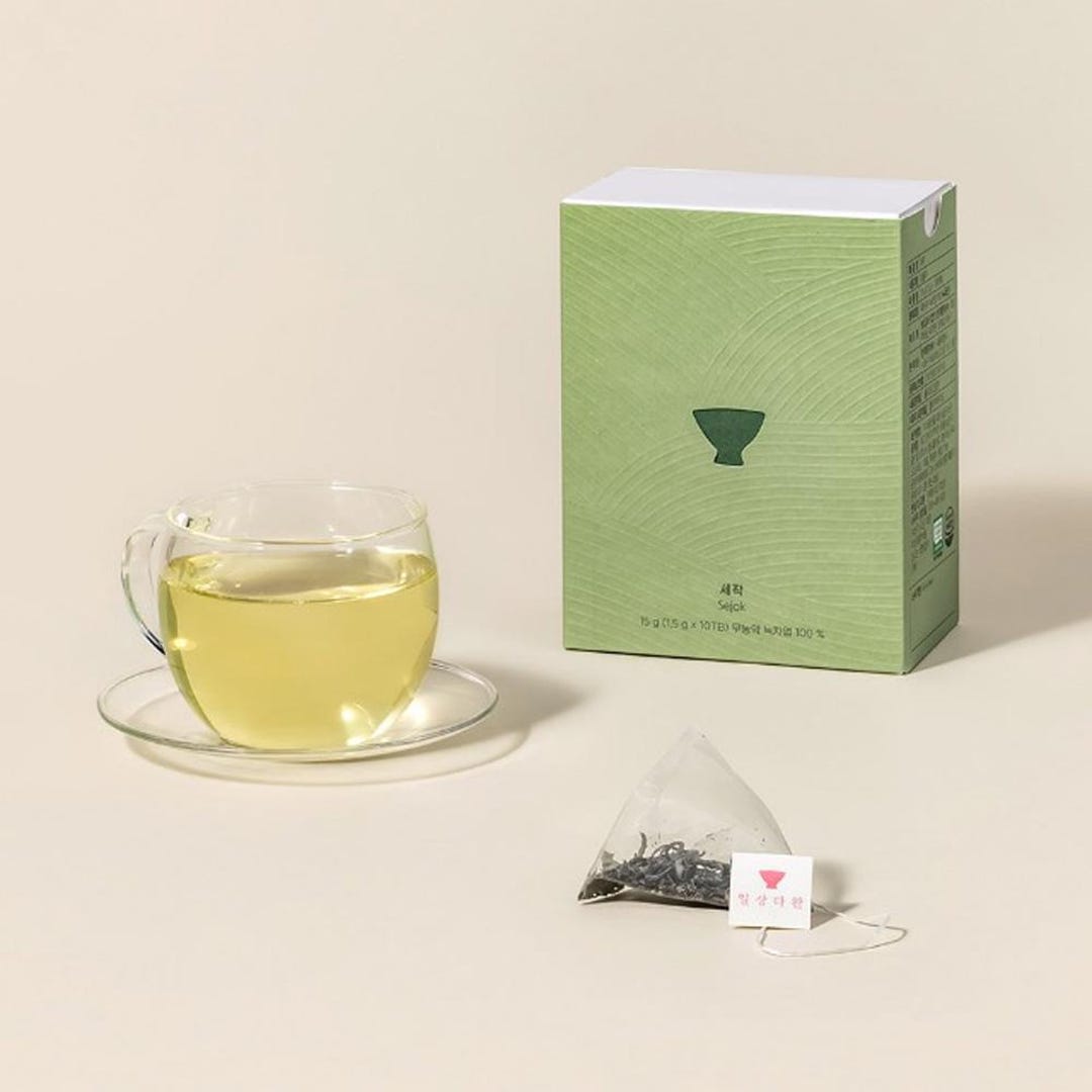 Korean Sejak Green Tea – Steamed & Pan-fried, 10 Tea Bags - Etsy