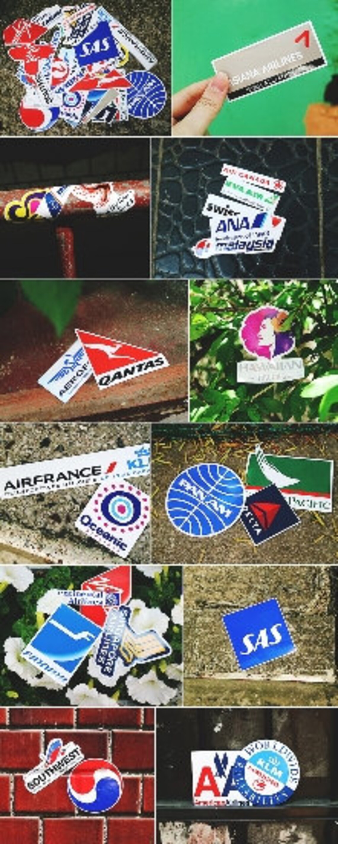 AIRLINE Stickers Fun Sticker Unique sticker planner | Etsy