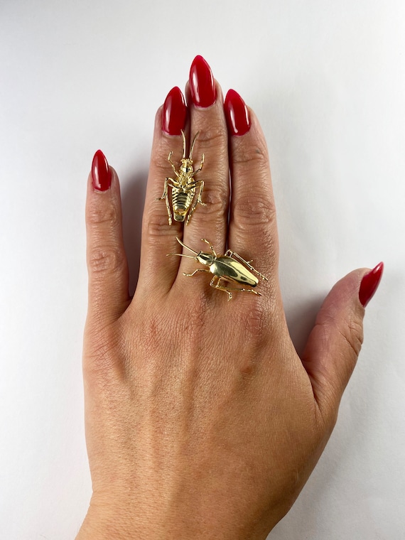 PESTS & Parasites Cockroach Brooch dead or Alive Gold - Etsy