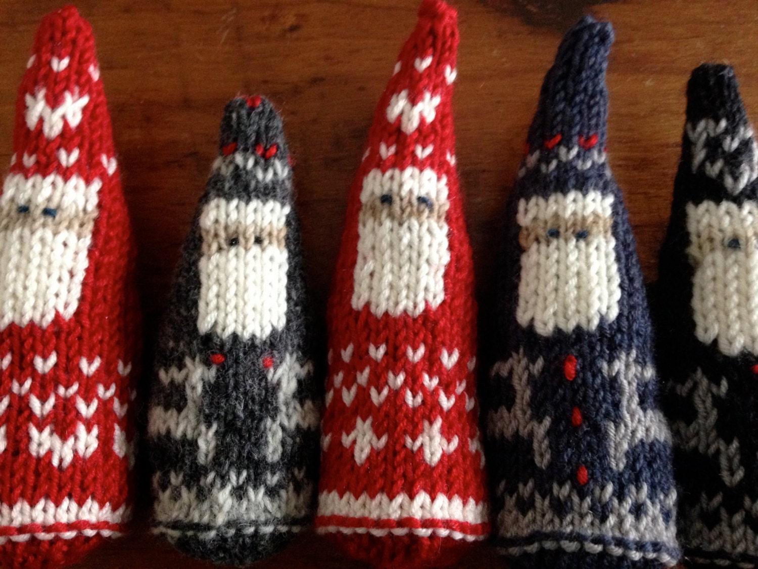 Scandinavian Santa Christmas Ornament Knitting Pattern - 2 Designs ...