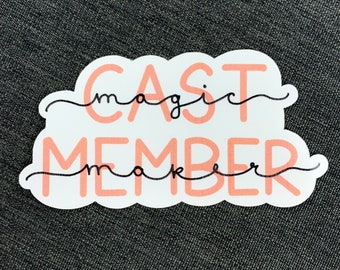 Cast Member Definition Sticker/ Magic Maker Disney Laptop Stickers ...