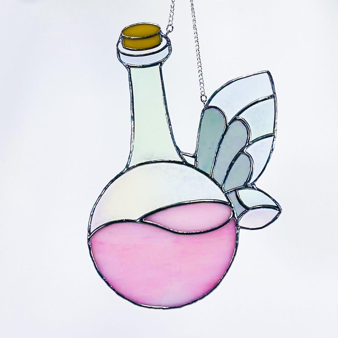 Stained Glass Zelda Fairy Tonic Bottle - Etsy