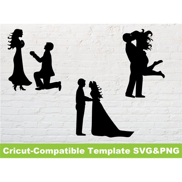 Proposal Silhouette - Etsy