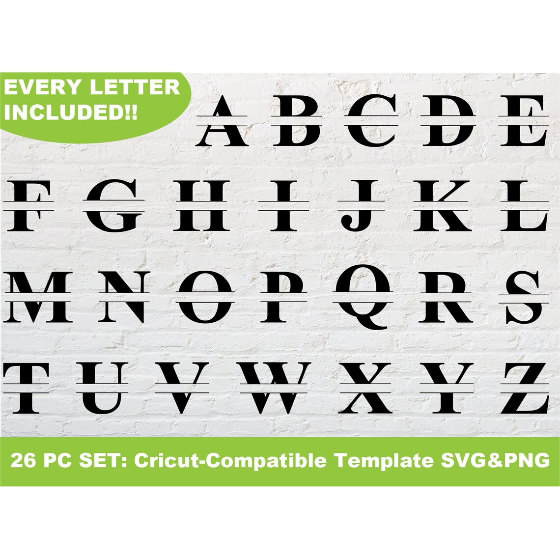 Custom Monogram Compatible Template Name Initial Svg Png DIY - Etsy