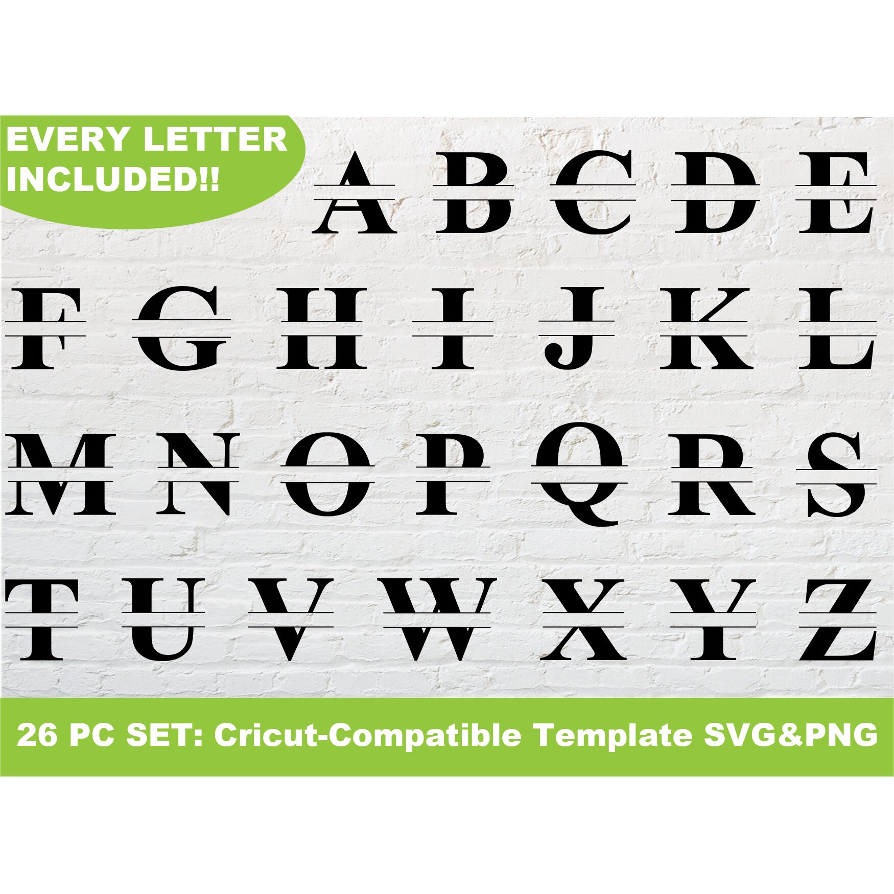 Custom Monogram Compatible Template Name Initial Svg Png DIY - Etsy