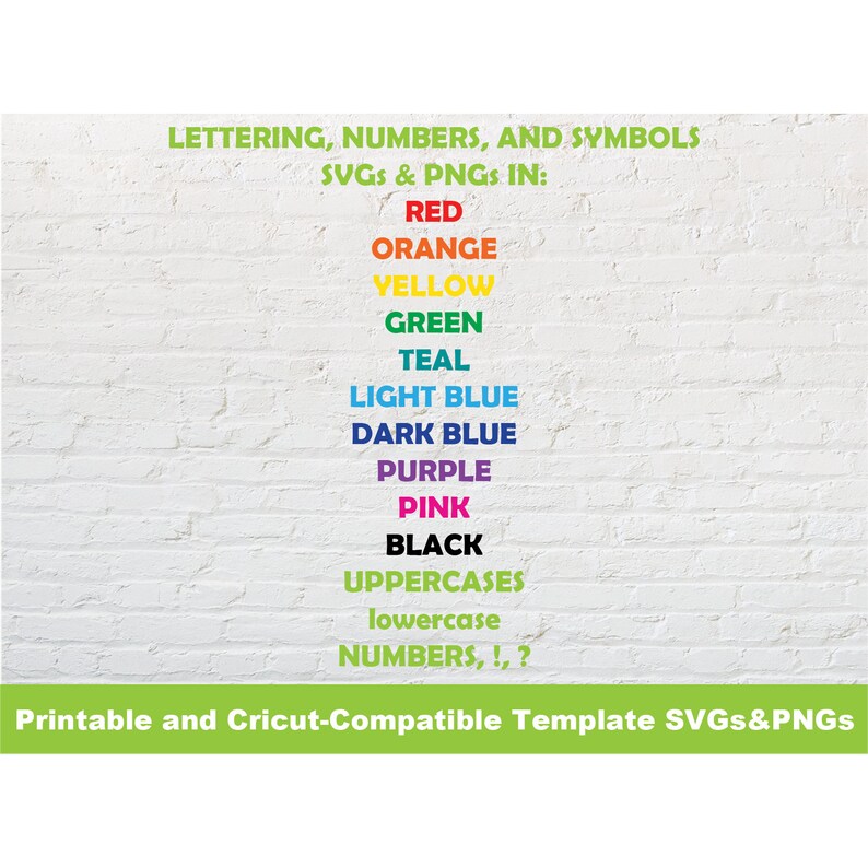 Printable Alphabet Letters Numbers Symbols Create Your Own - Etsy