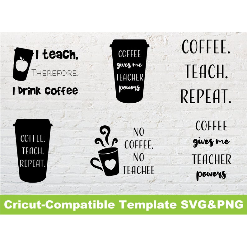Cricut Template Coffee Teacher Professor Shirt Pattern Svg Png - Etsy