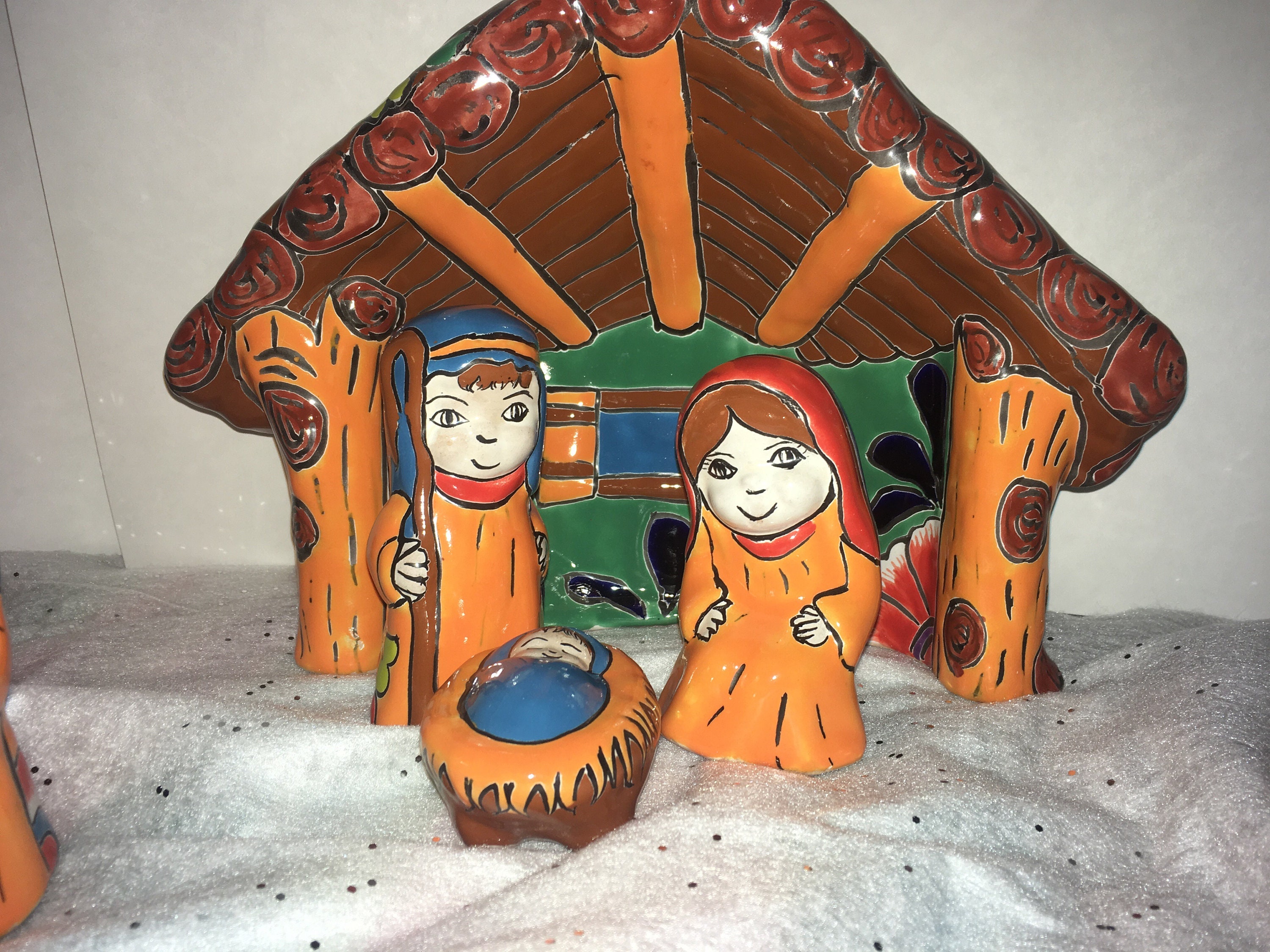 Talavera Nativity Set - Etsy