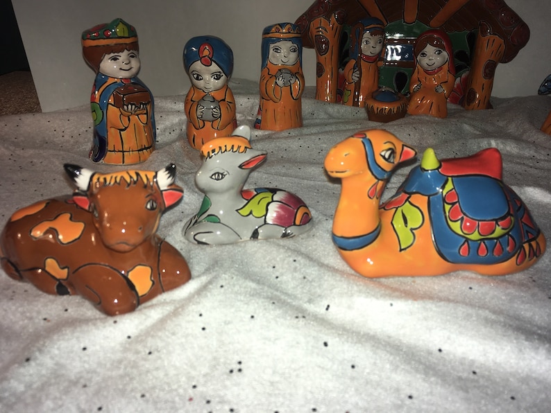 Talavera Nativity Set - Etsy