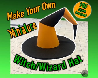Witch/wizard Hat EVA Foam Template for Halloween PDF Pattern - Etsy