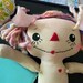 Wendy Cloth Doll Primitive 16 Inch Prim Cloth Rag Big Tall Pink Hair - Etsy