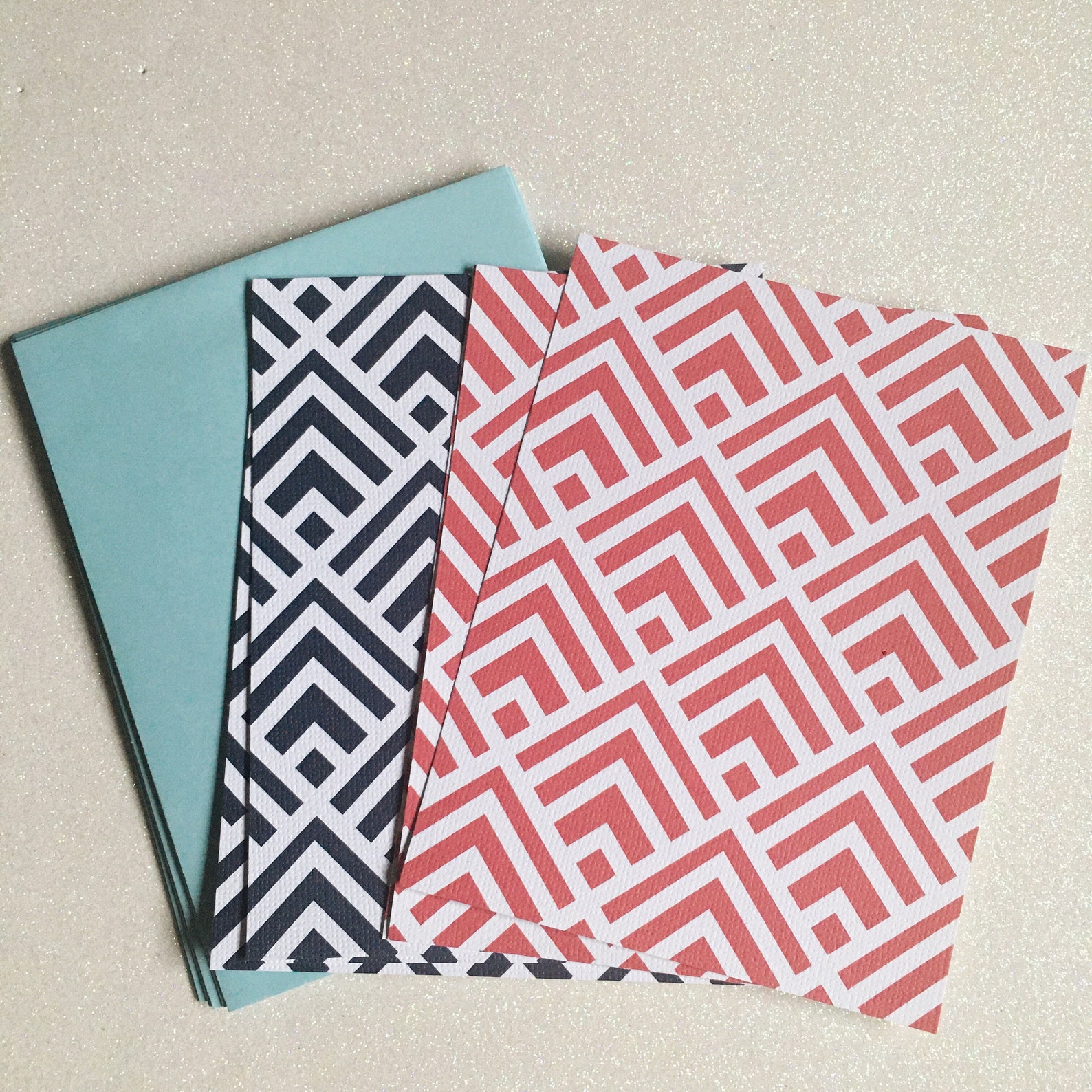 Cute Stationary, Flat Note Cards, Pack of Note Cards, Under 10, Flat ...