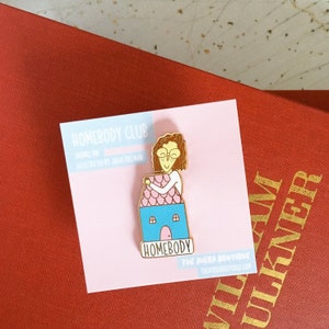 Introvert Pin, Enamel Pin, Homebody Pin, Introvert Gift, Housewarming ...