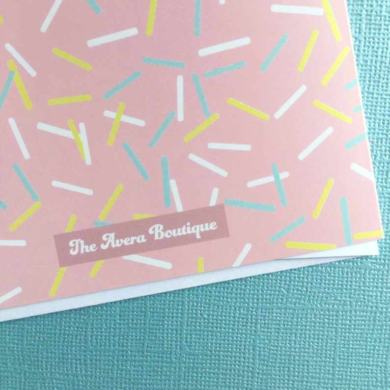 Birthday Card, Happy Birthday Card, Cute Card, Sprinkle Card, Cute ...