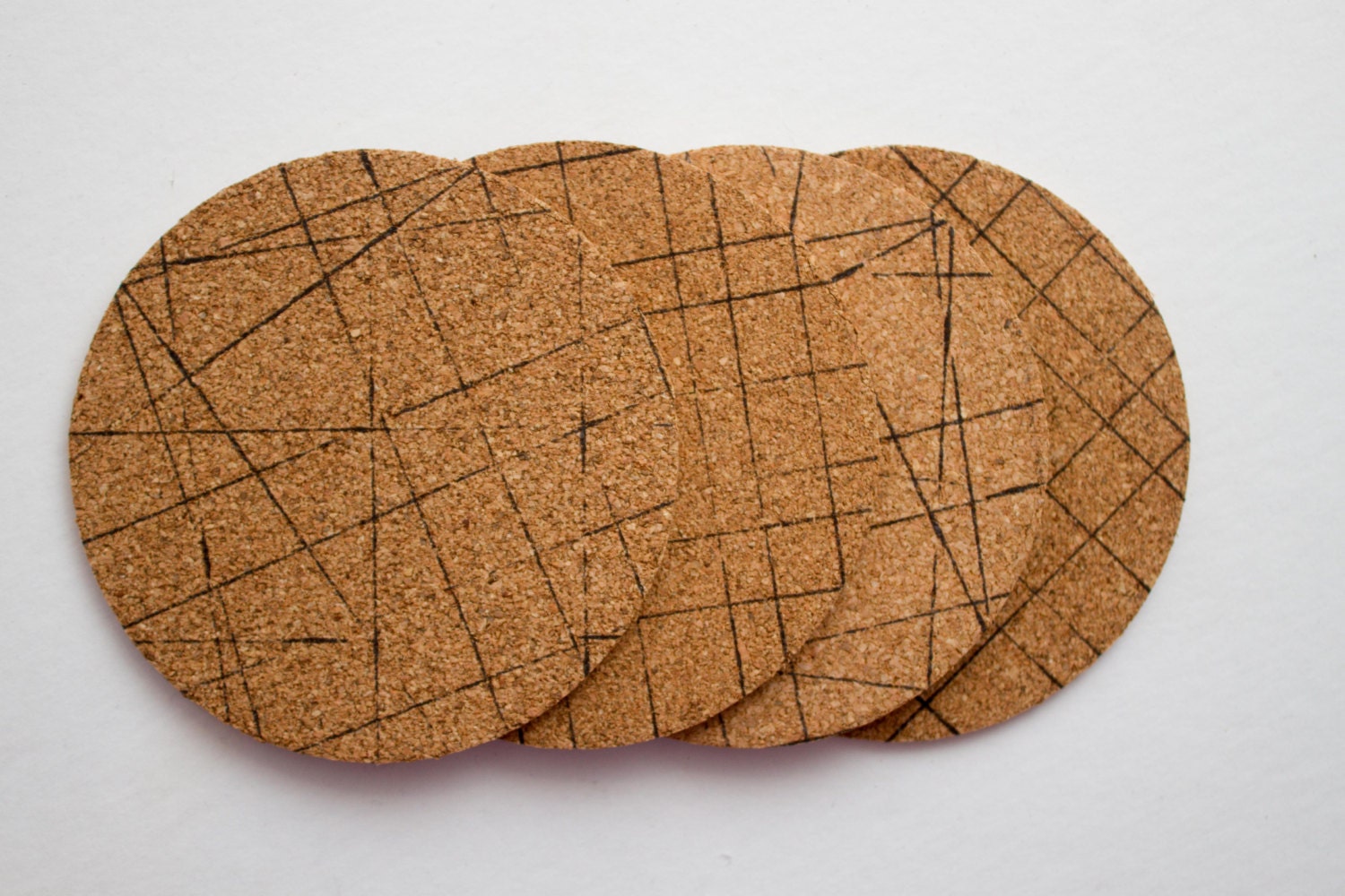 Double Sided Round Cork Coasters