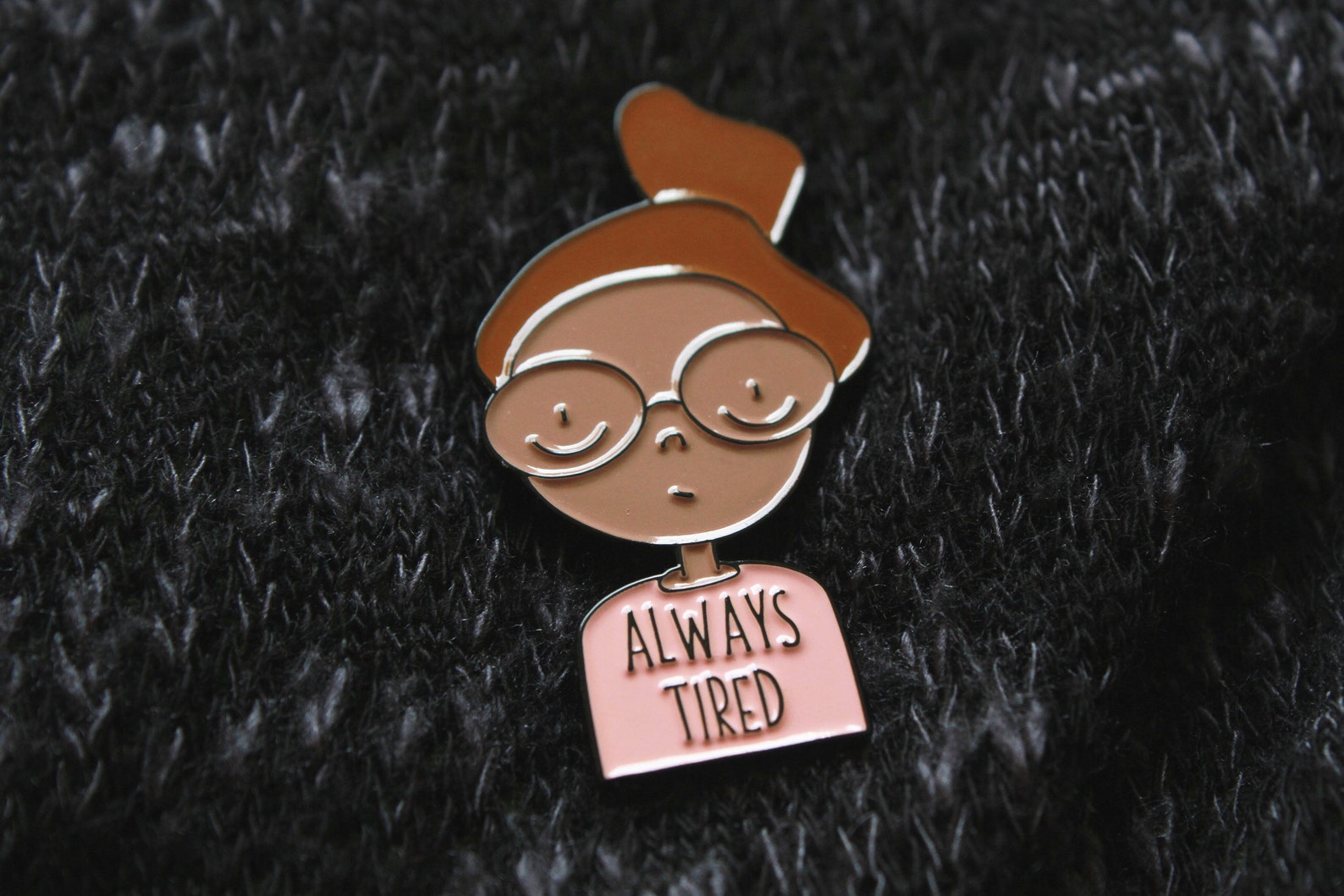 Always Tired Pin, Enamel Pin, Spoonie Gift, Chronic Illness, Chronic ...