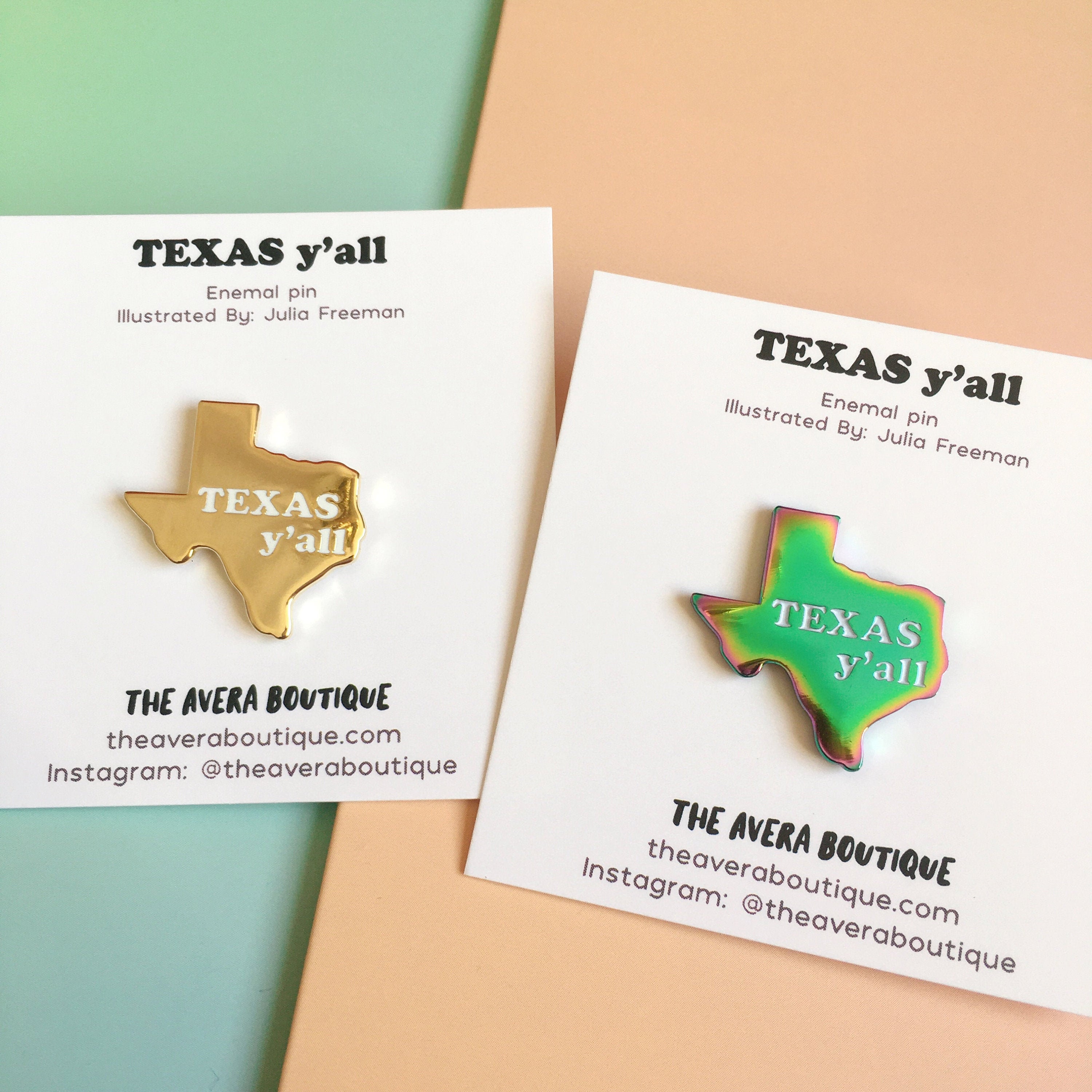 Texas y'all Pin