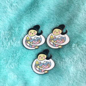Snack Enamel Pin, Food Enamel Pin, Cute Enamel Pin, Here for the Snacks ...
