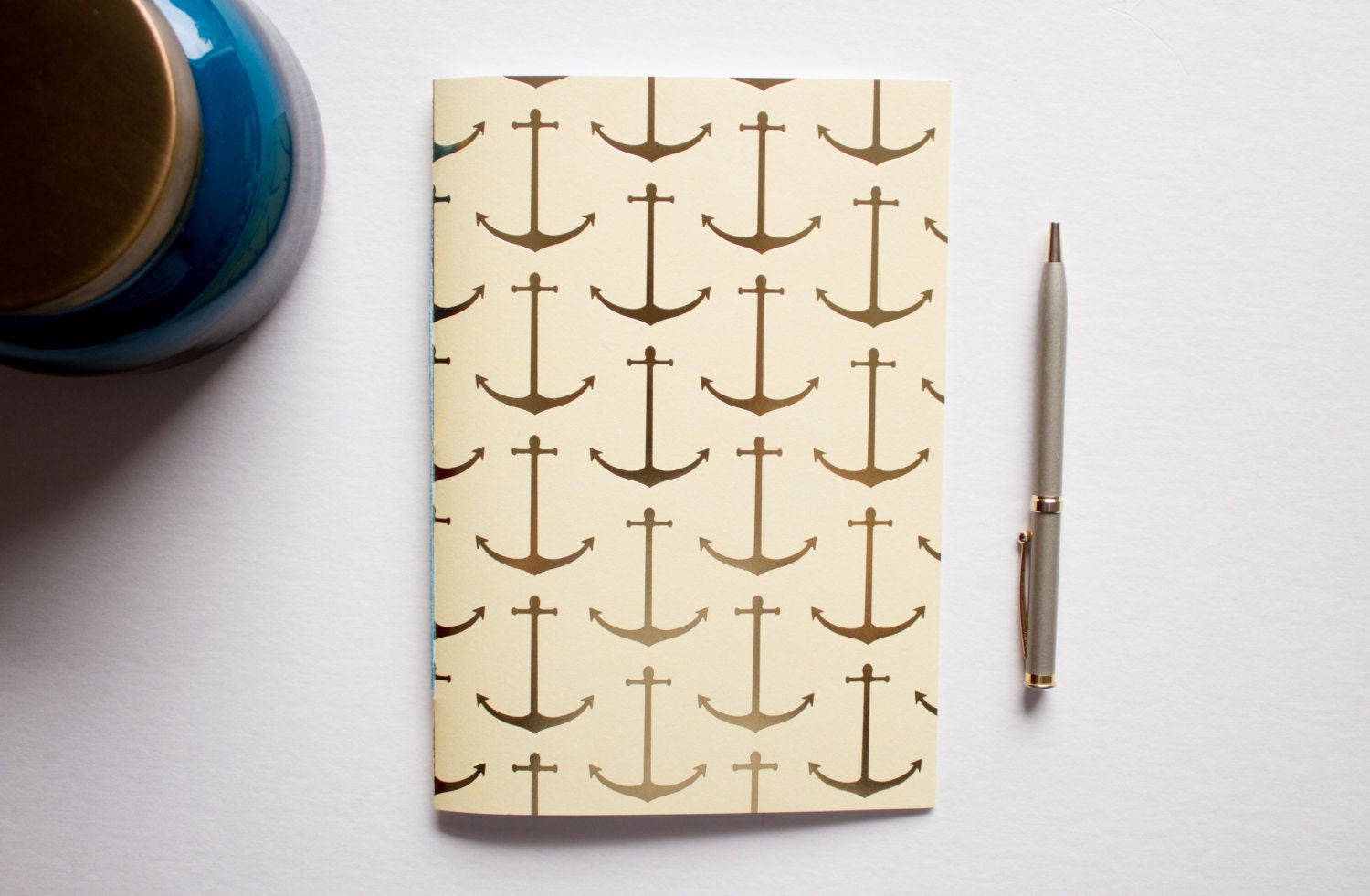 Yellow & Gold Foil Anchor Journal