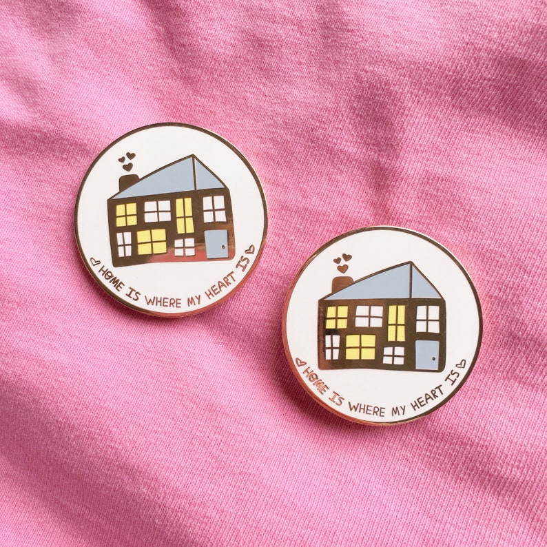 Home Sweet Home Pin Enamel Pin Homebody Pin Stay Home Take - Etsy