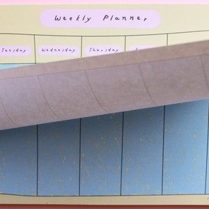 Desk Pad, Weekly Planner Pad, Planner Notepad, Planning Notepad, Weekly ...