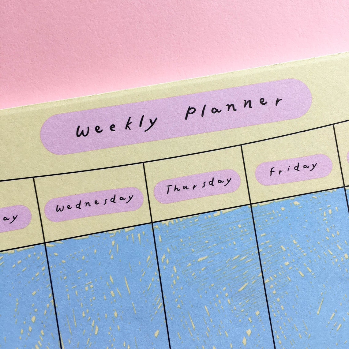 Desk Pad Weekly Planner Pad Planner Notepad Planning - Etsy