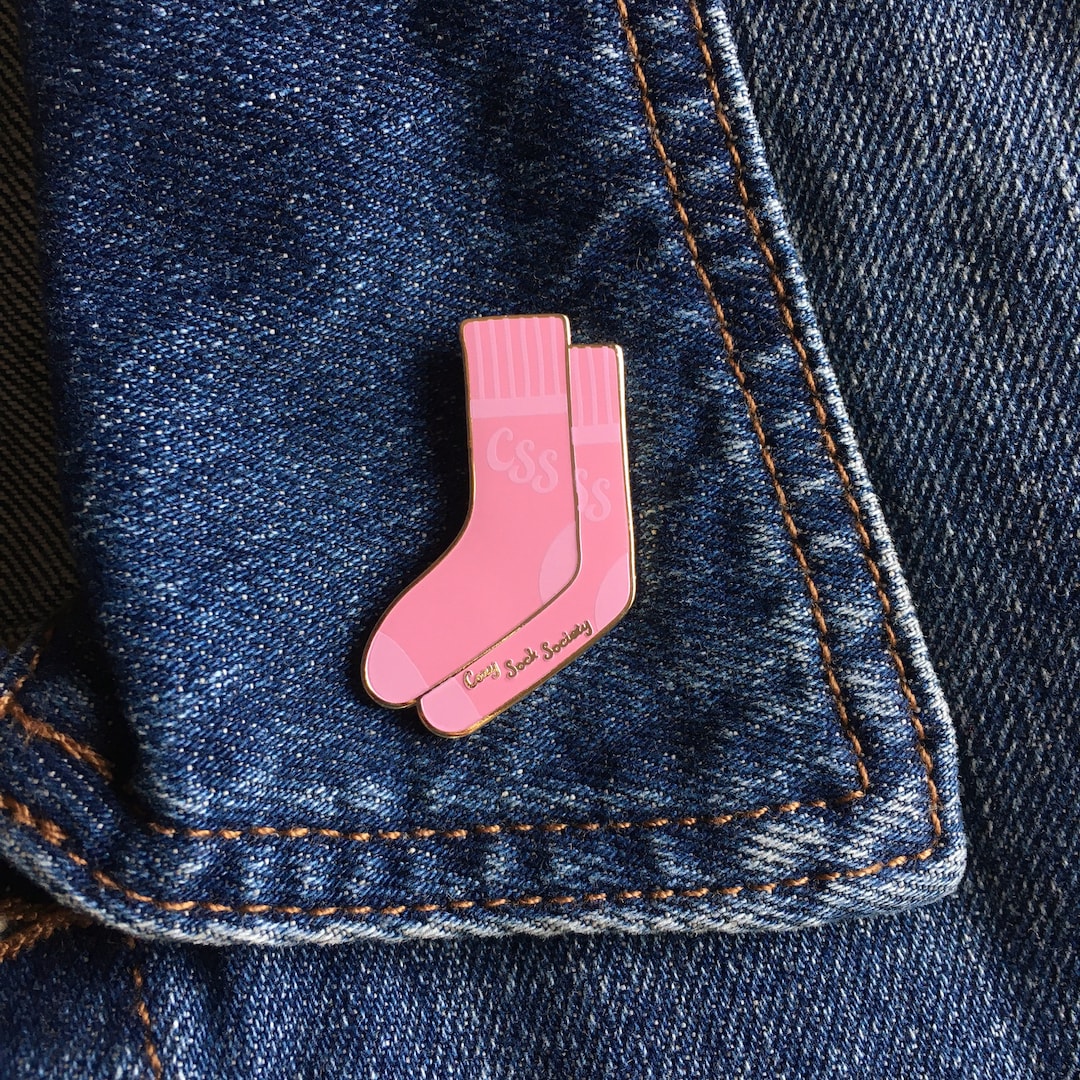 Cozy Sock Society, Sock Pin, Cute Socks, Sock Lover, Cute Sock Pin ...