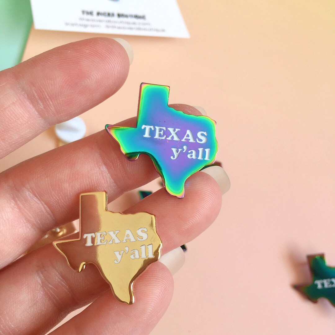 Texas Enamel Pin, Texas Yall Pin, Cute Texas Gift, Texas Gifts, Texas ...