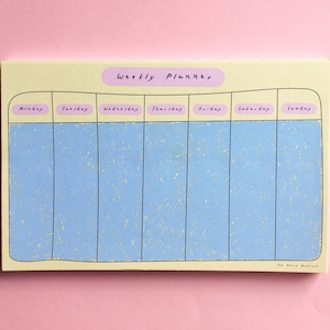 Desk Pad, Weekly Planner Pad, Planner Notepad, Planning Notepad, Weekly ...