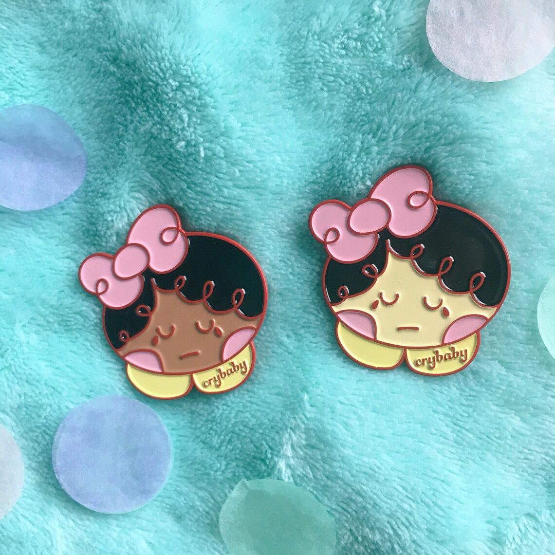 Crybaby club enamel pin crybaby pins emotional emily cute | Etsy