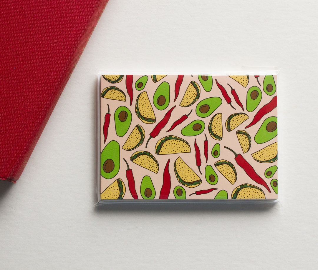 Stationary, Stationary Set, Taco, Taco Note Cards, Stationery Cards ...
