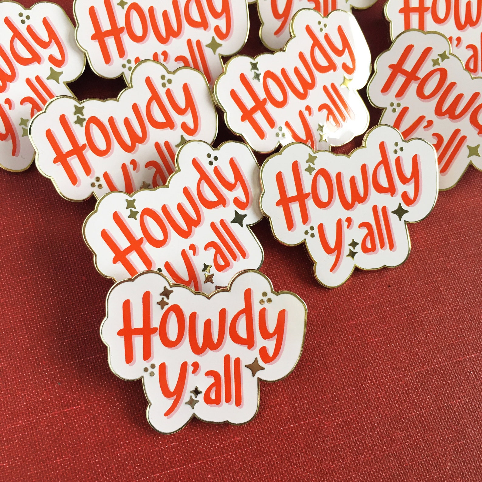 Howdy Yall Pin Howdy Yall Texas Pin Southern Enamel Pin - Etsy