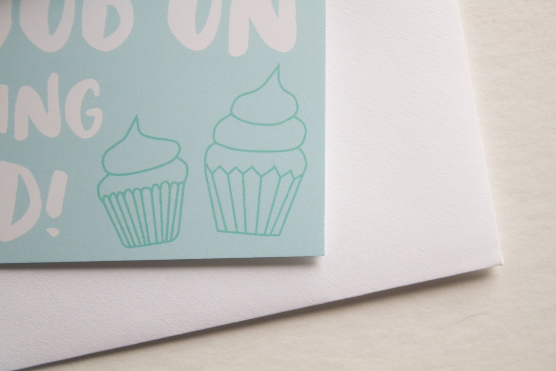 Nice job congratulations cute graduation card small | Etsy