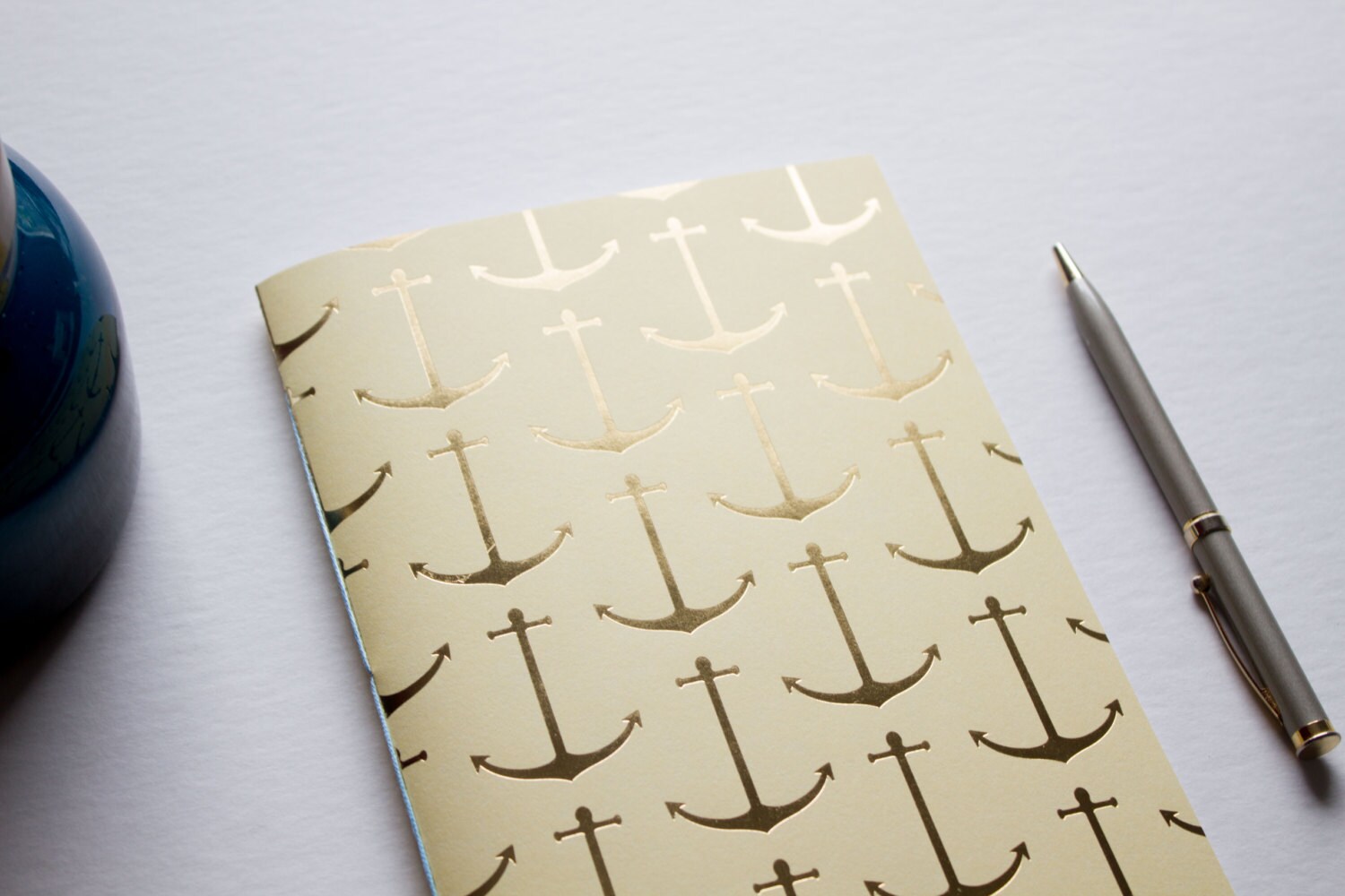Yellow & Gold Foil Anchor Journal