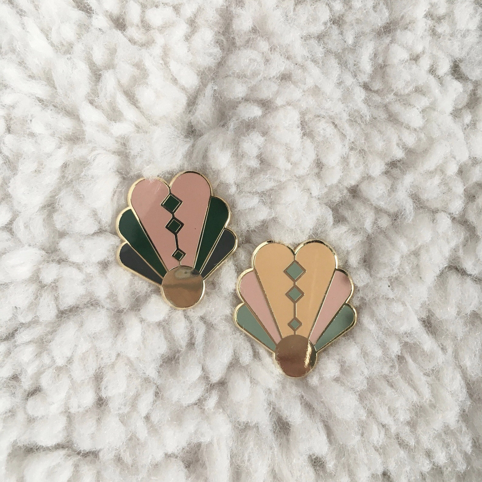 Art deco pin retro art deco design pin art deco enamel pin | Etsy