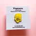 Popcorn Pin, Enamel Pin, Popcorn Gift, Lapel Pin, Movie Pin, Pin and ...